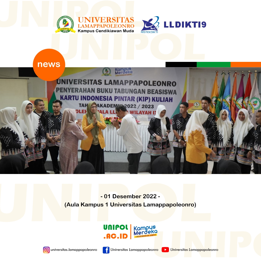 Penyerahan Buku Tabungan KIP Kuliah oleh Kepala LLDIKTI IX – MagazineNP