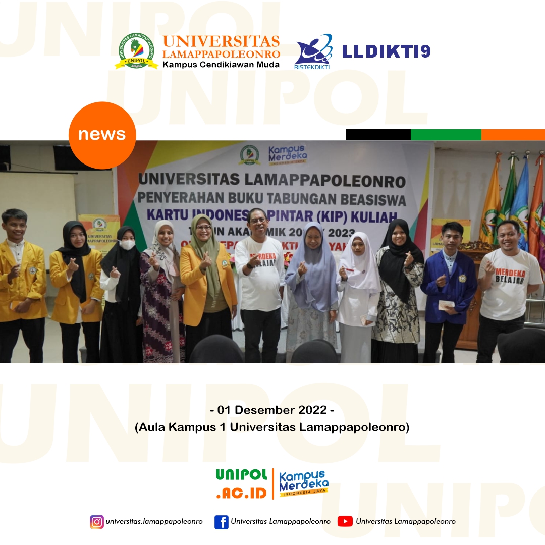 Penyerahan Buku Tabungan KIP Kuliah oleh Kepala LLDIKTI IX – MagazineNP